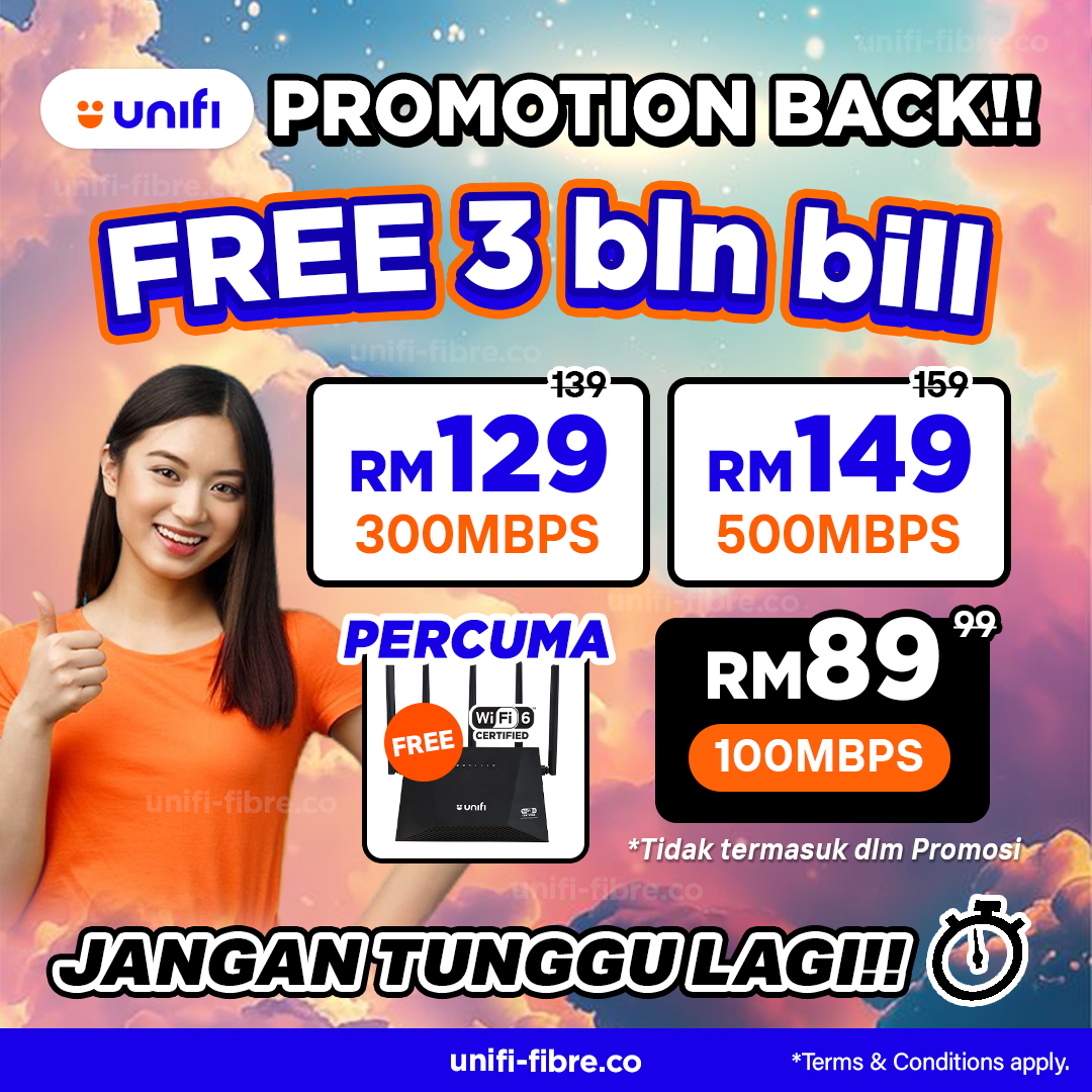 Switch Now Can Get Free TV Or Free 6 Months - Unifı Home Package